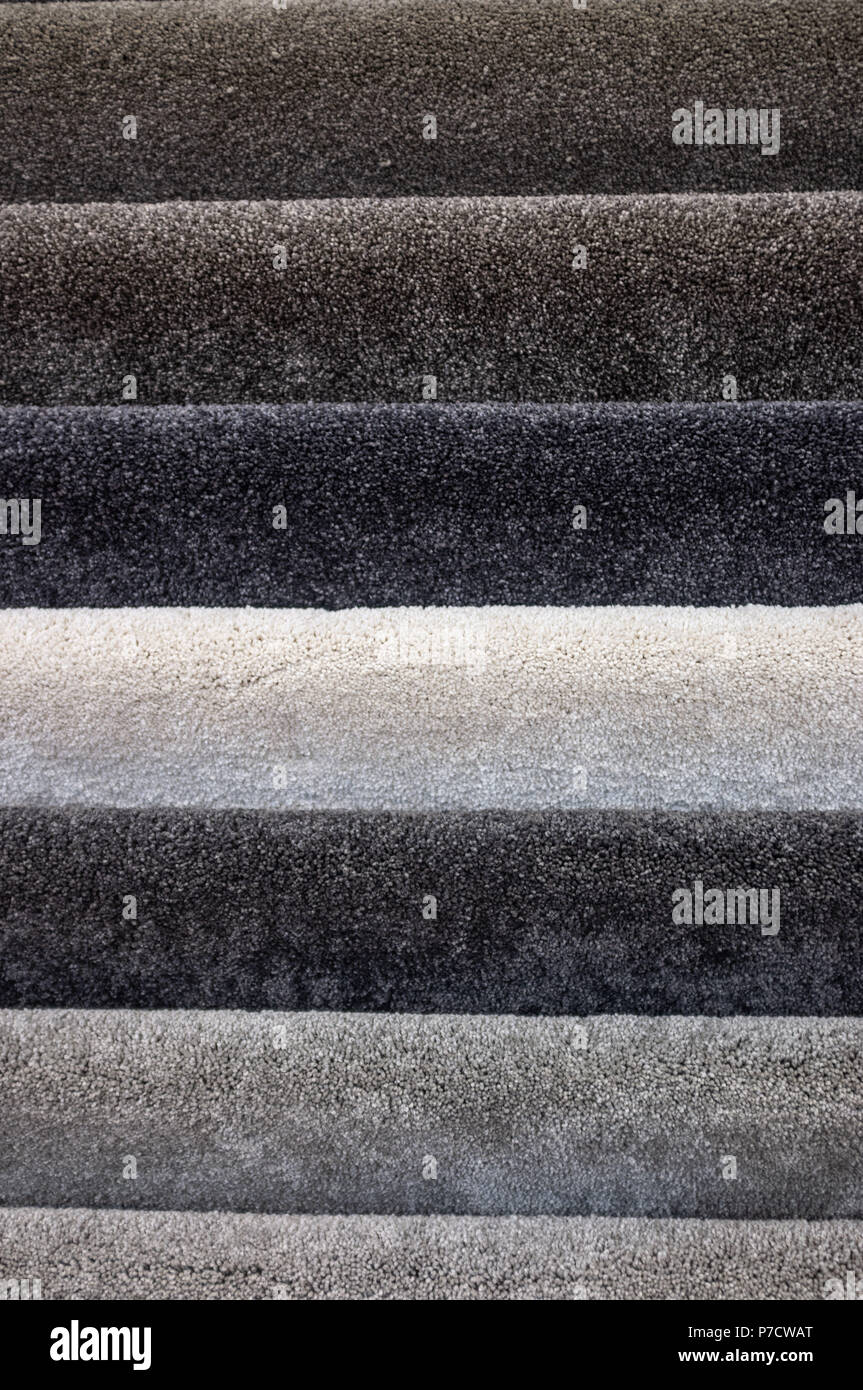 Floor carpets collection samples texture pattern closeup Stock Photo ...