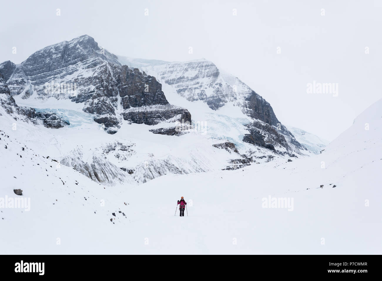 Female snow walking hi-res stock photography and images - Alamy