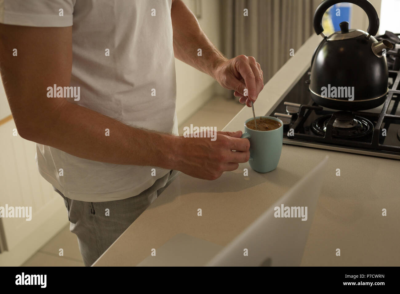 Preparing coffee home hi-res stock photography and images - Alamy