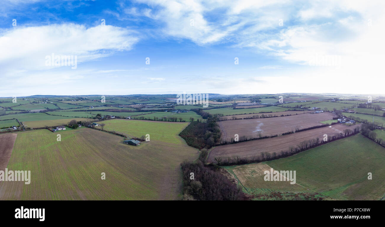 Aerial view of farmland Stock Photo - Alamy