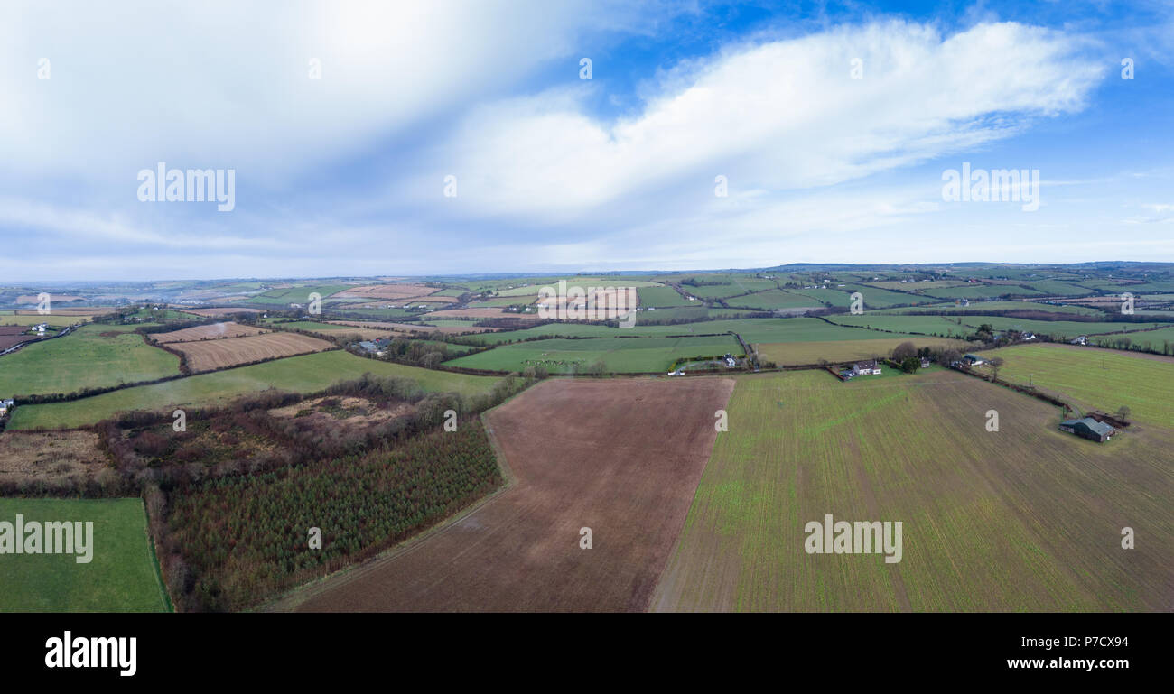 Aerial view of farmland Stock Photo - Alamy