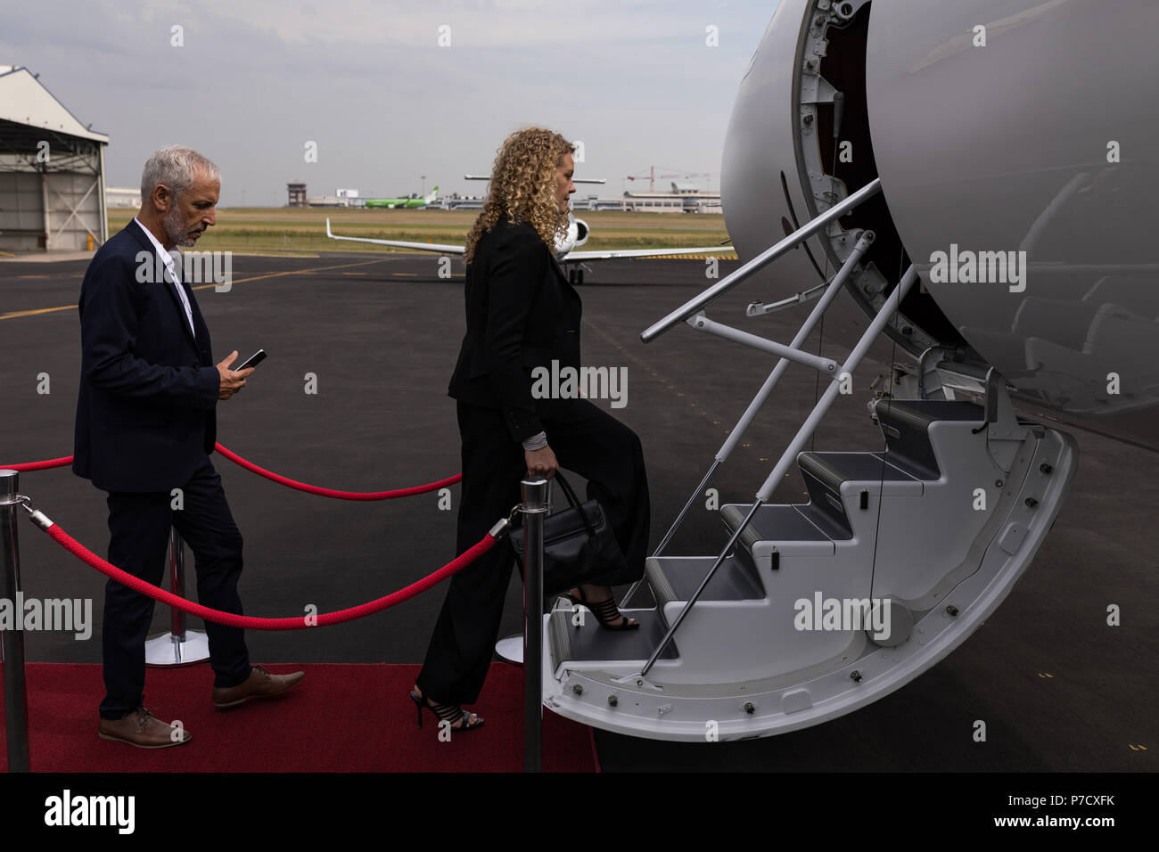 Boarding A Private Plane