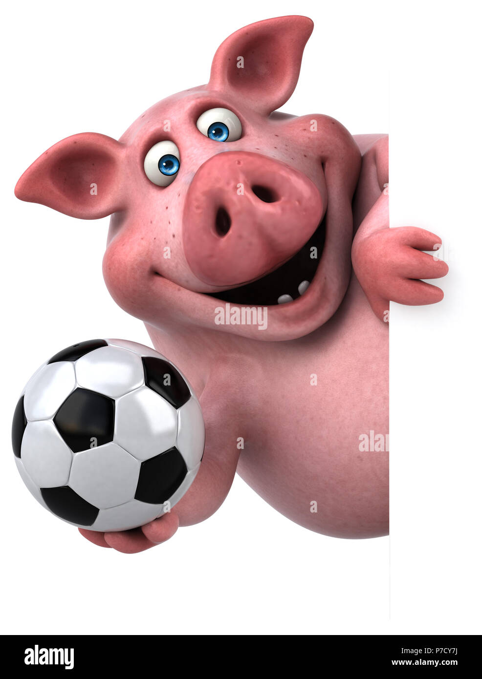 Football sport pig soccer Cut Out Stock Images & Pictures - Alamy