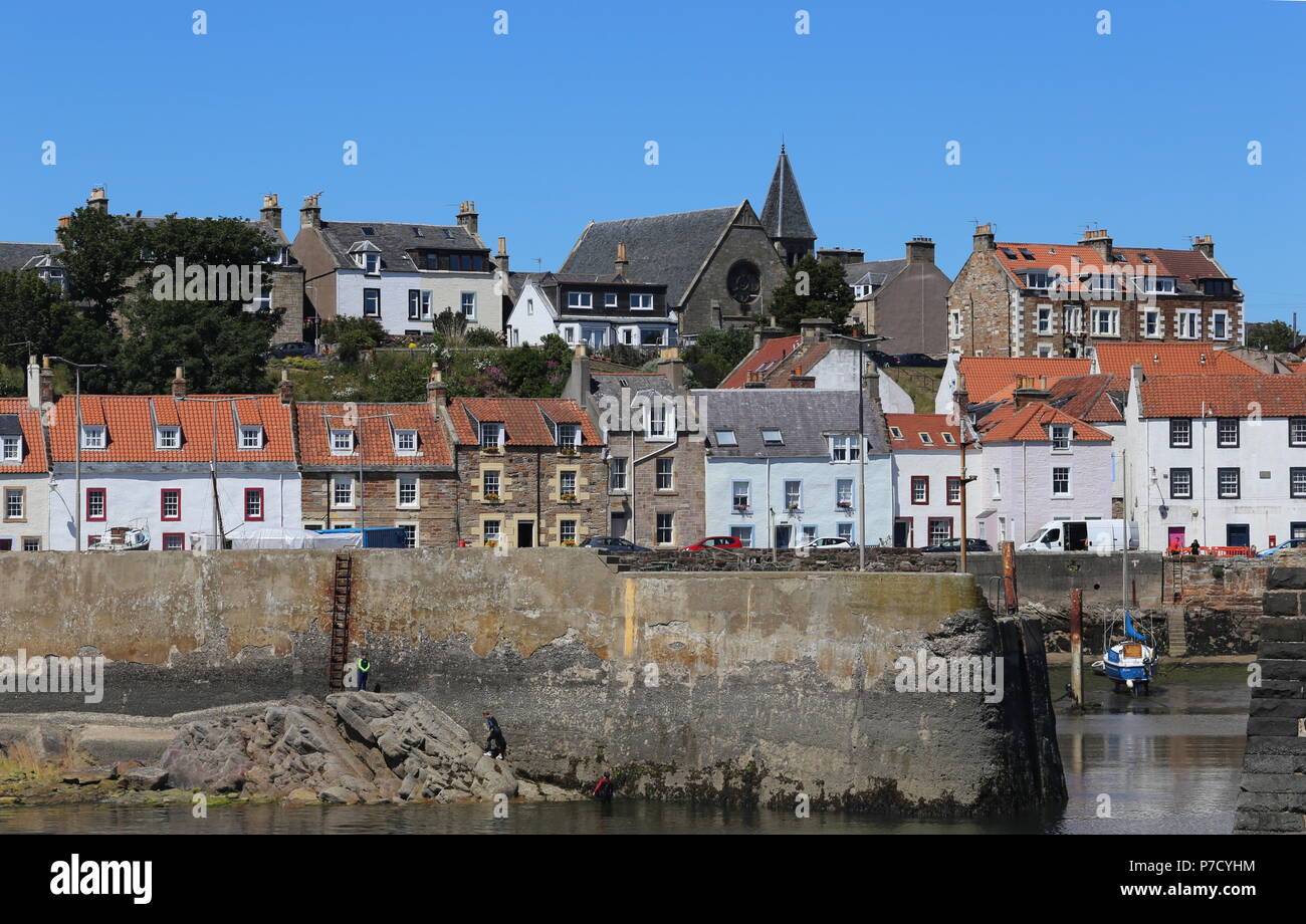 St Monans waterfront Fife Scotland July 2018 Stock Photo - Alamy