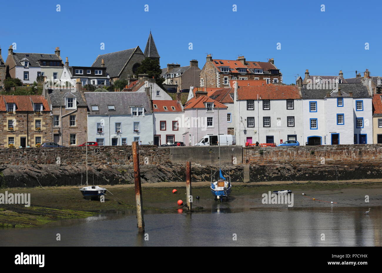 St Monans waterfront Fife Scotland July 2018 Stock Photo - Alamy