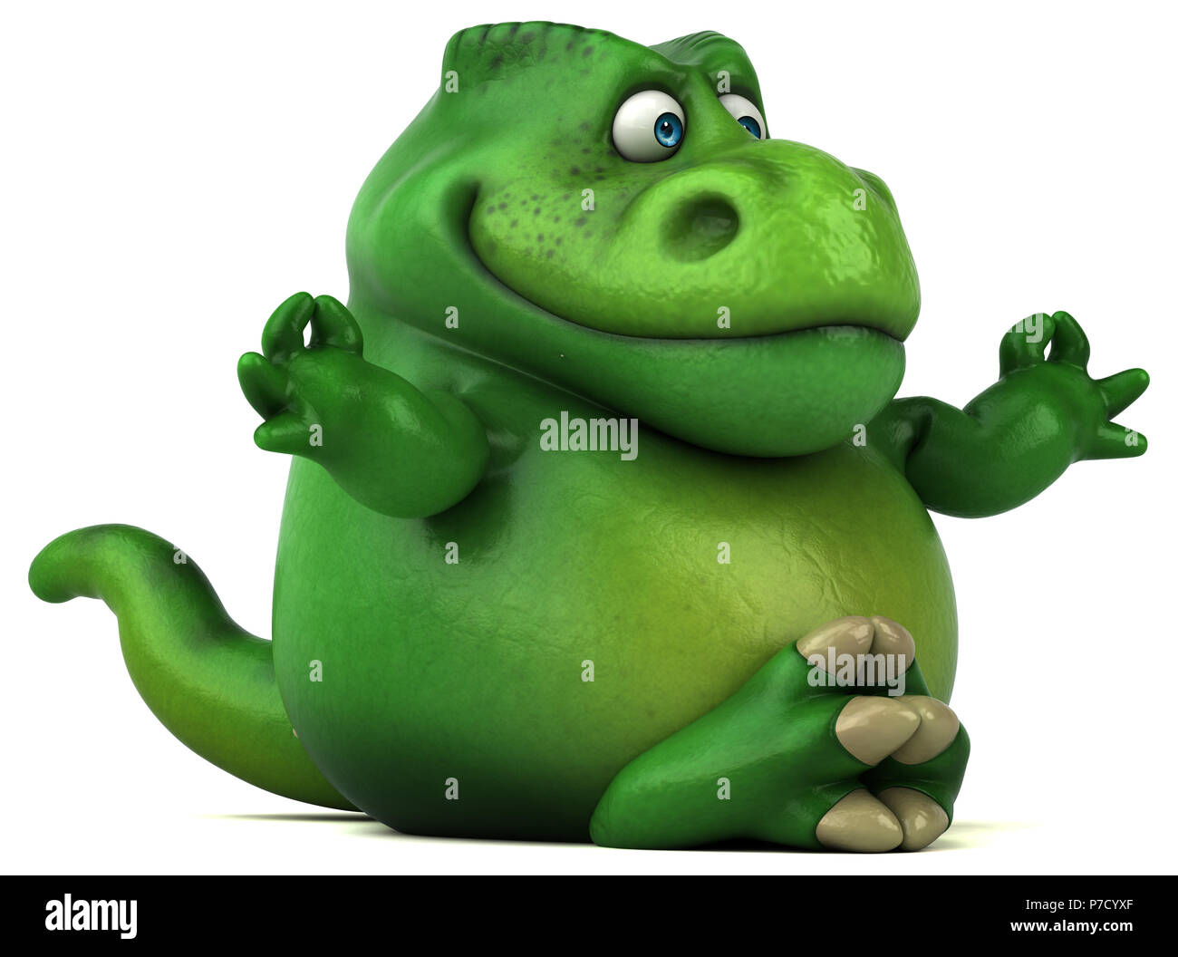 Fun dinosaur - 3D Illustration Stock Photo - Alamy