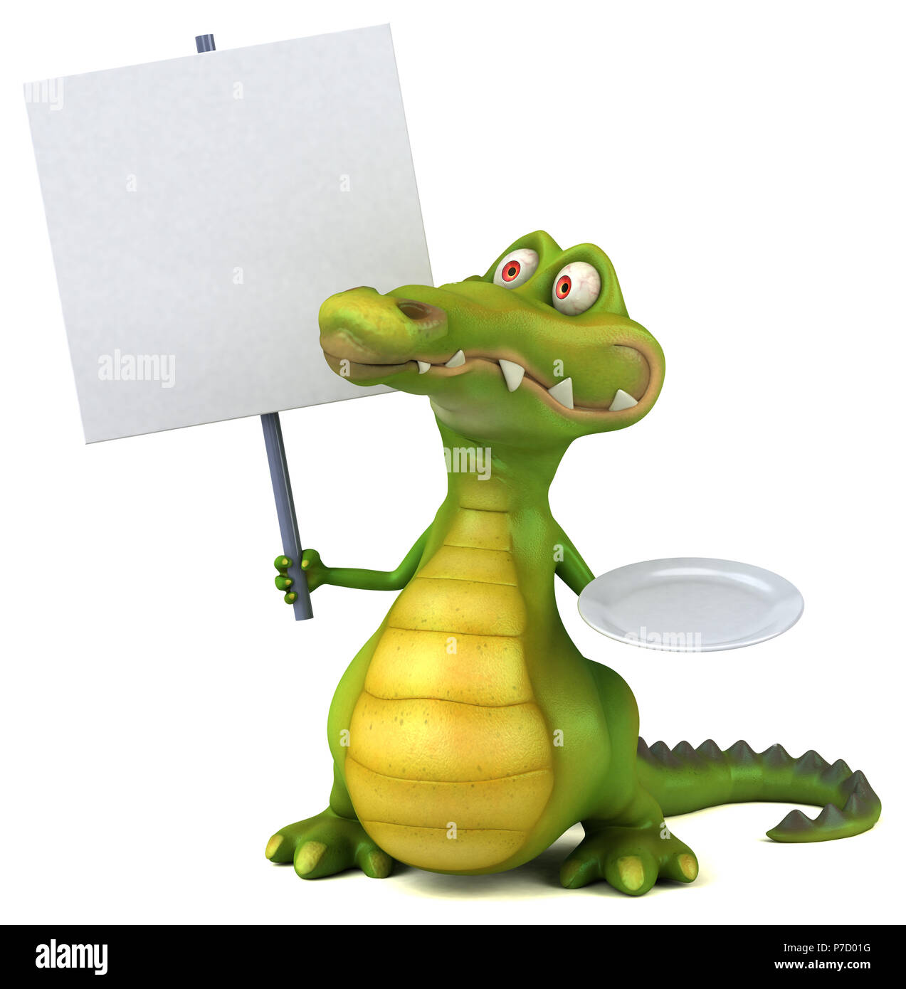 Funny cartoon character plate 3d hi-res stock photography and images ...