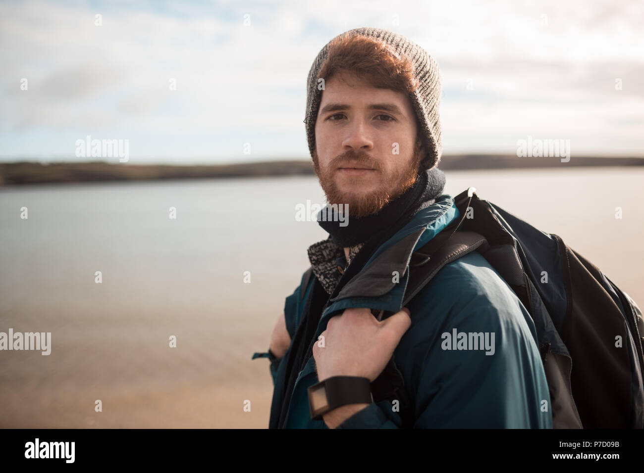 Male hiker backpack standing hi-res stock photography and images - Alamy
