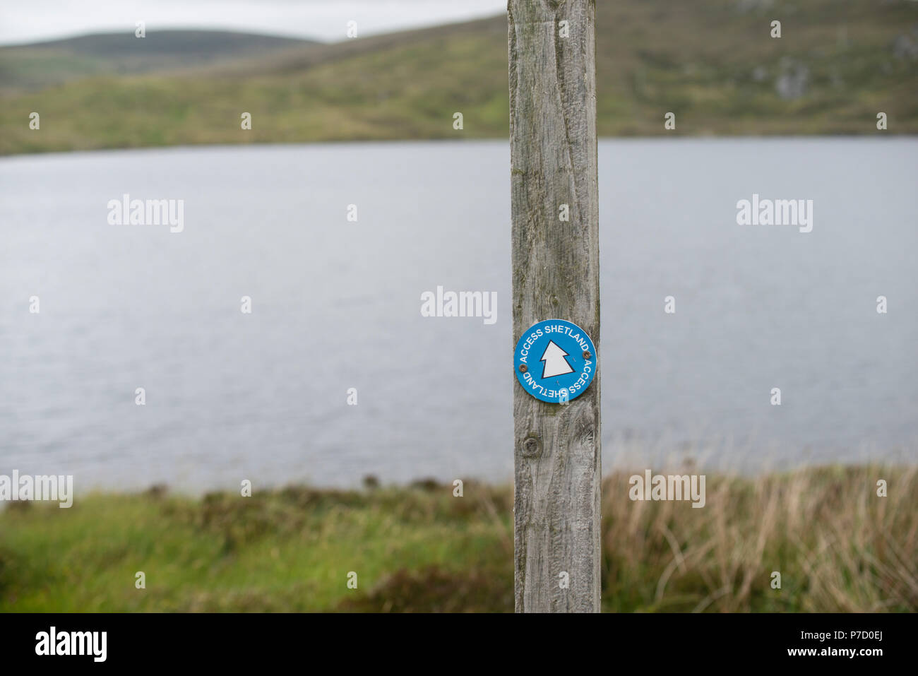 Access Shetland sign, Shetland, UK Stock Photo - Alamy