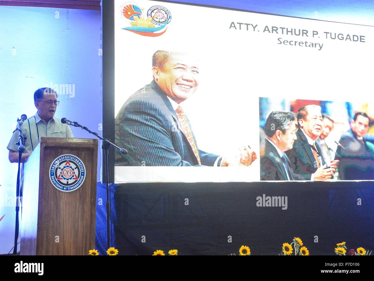 LTO Assistant Secretary Edgar C. Galvante while introducing DOTr ...