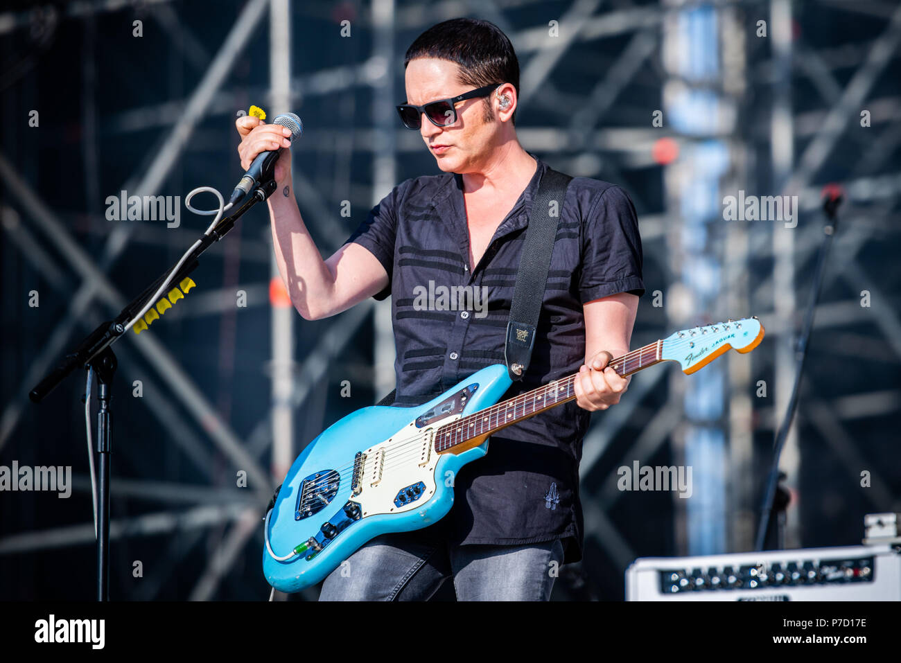 Firenze, Italy. 23rd June, 2017. The rock band Placebo performing live ...