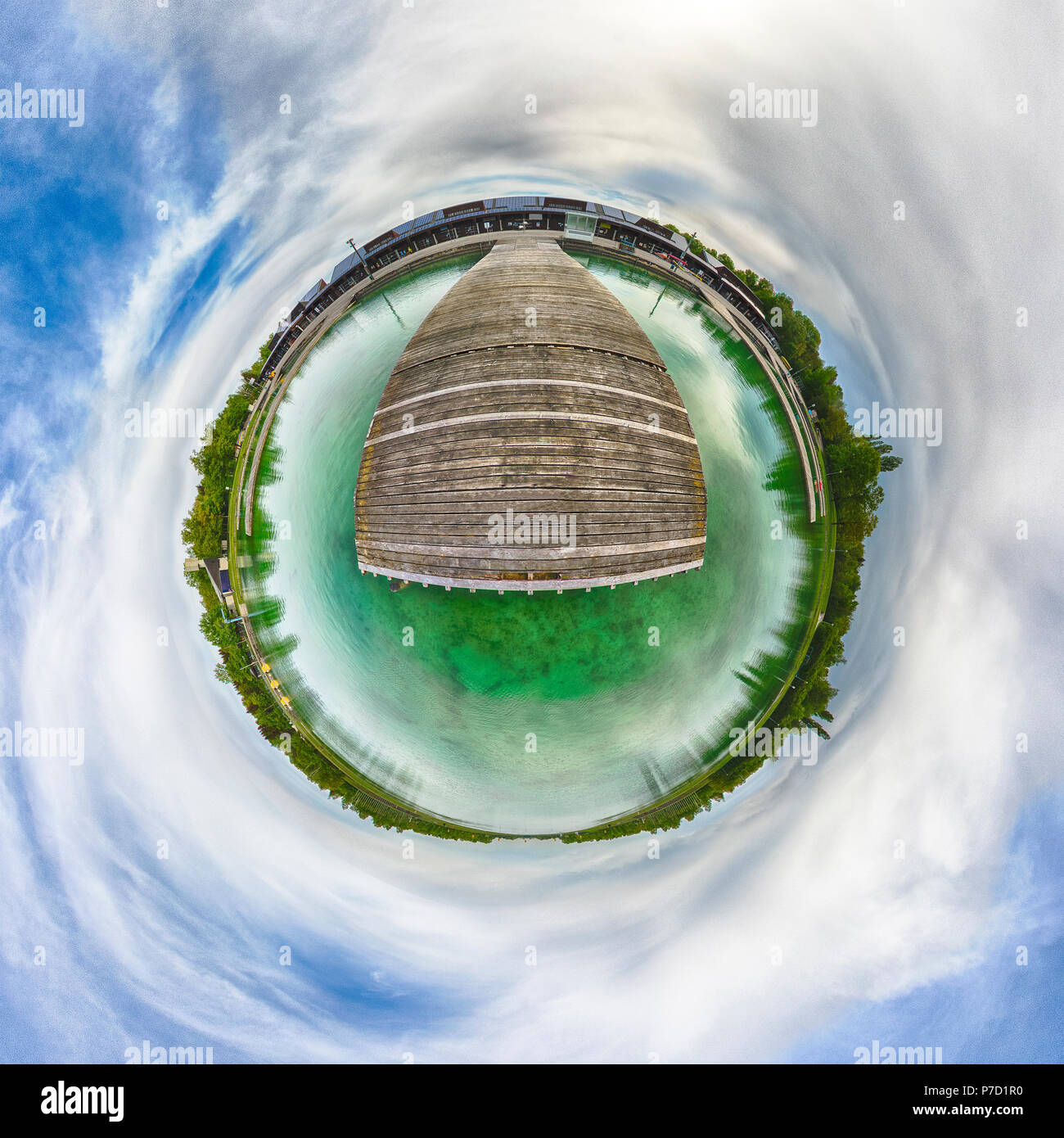 Little Planet. A Spherical 360 degrees seamless panorama view in ...