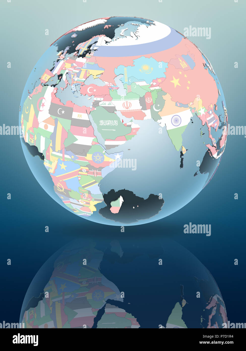 Qatar political map hi-res stock photography and images - Alamy