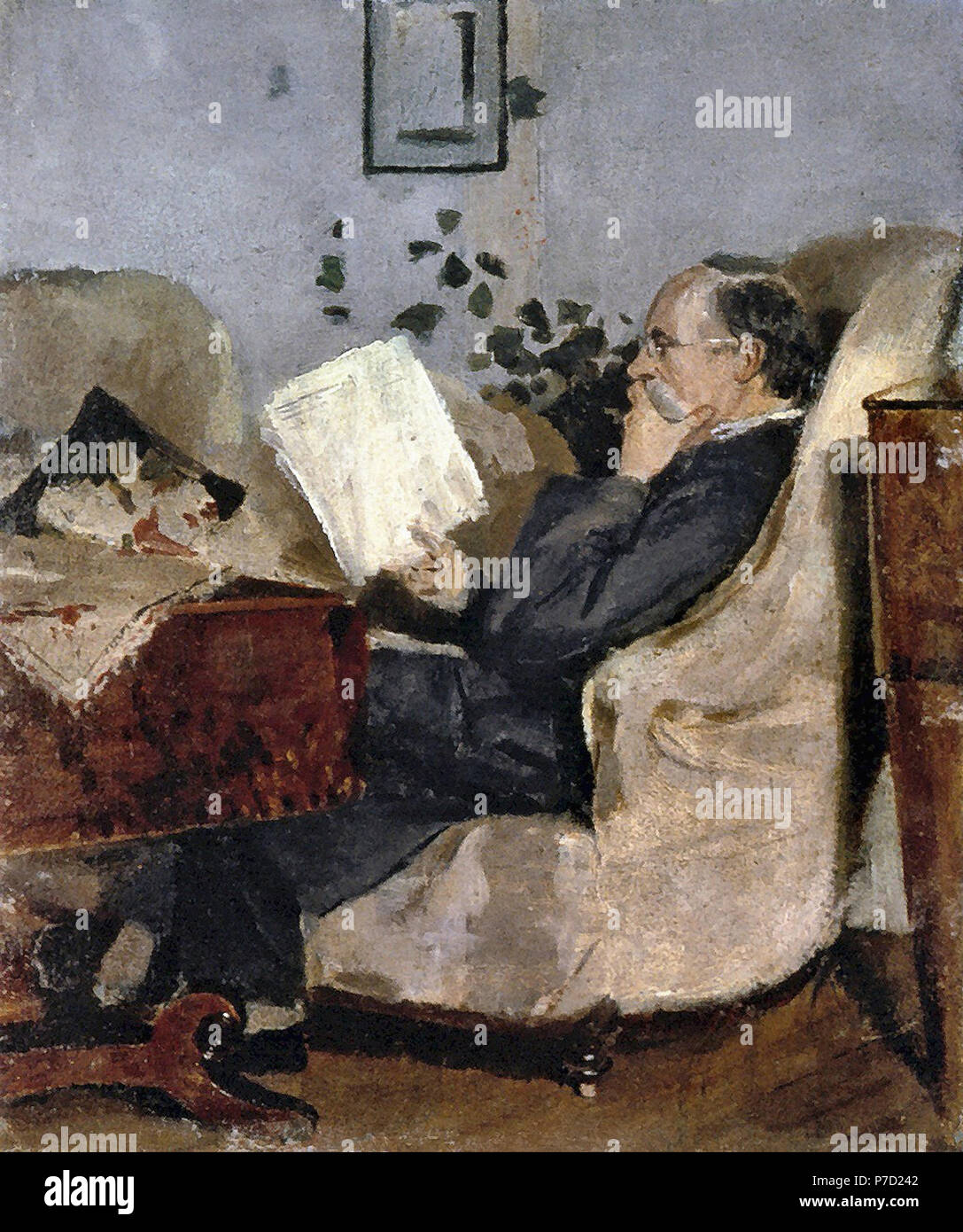 Munch Edvard - Christian Munch on the Couch 1 Stock Photo - Alamy