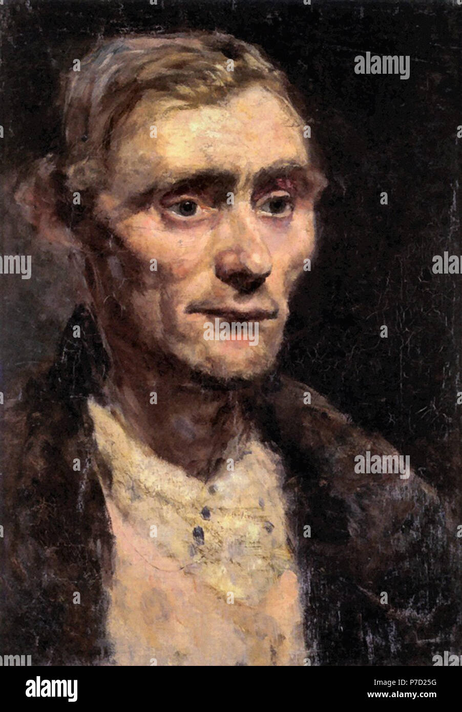 Munch Edvard - Study of a Man's Head Stock Photo - Alamy