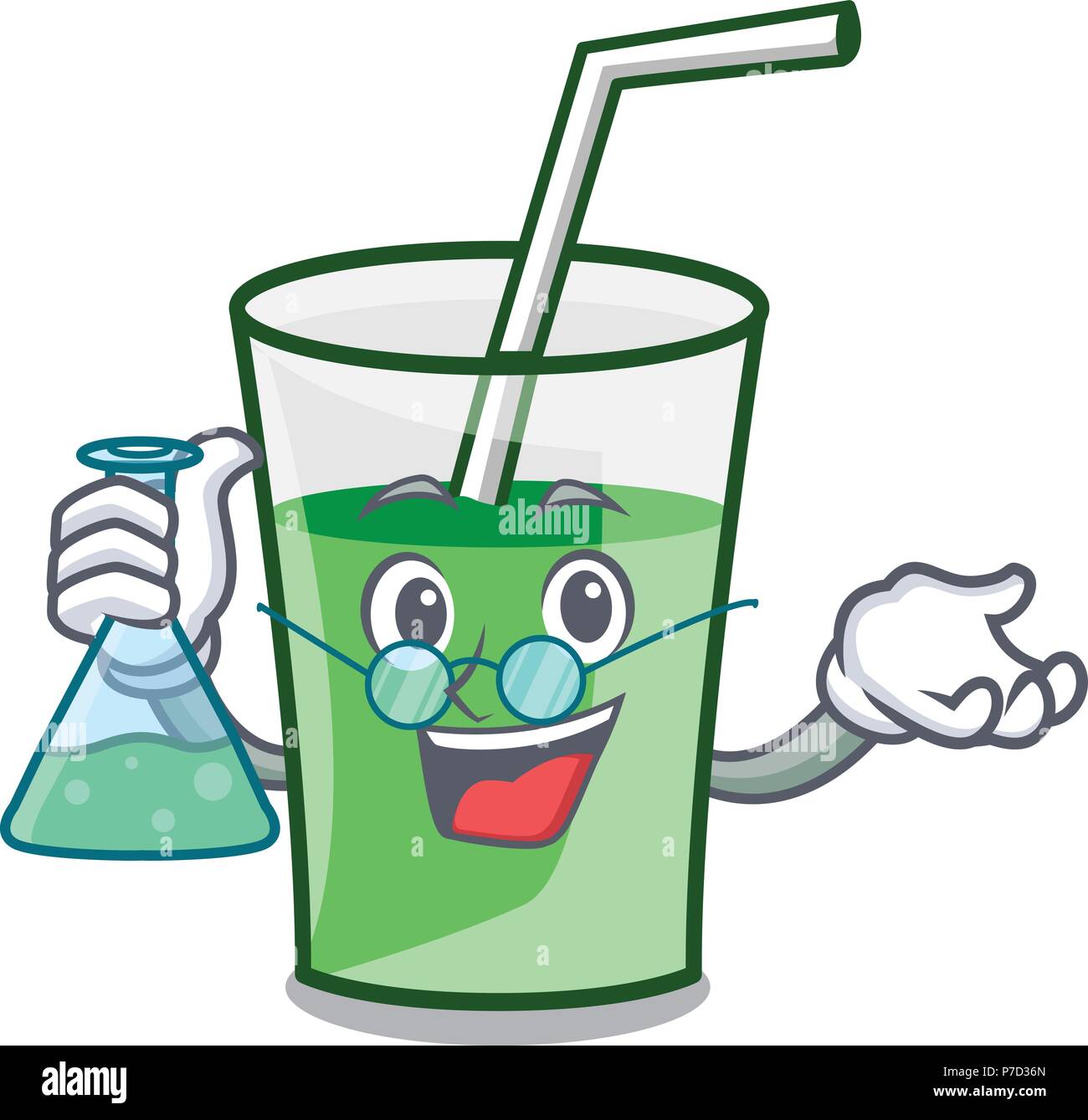 Professor green smoothie character cartoon Stock Vector Image & Art - Alamy