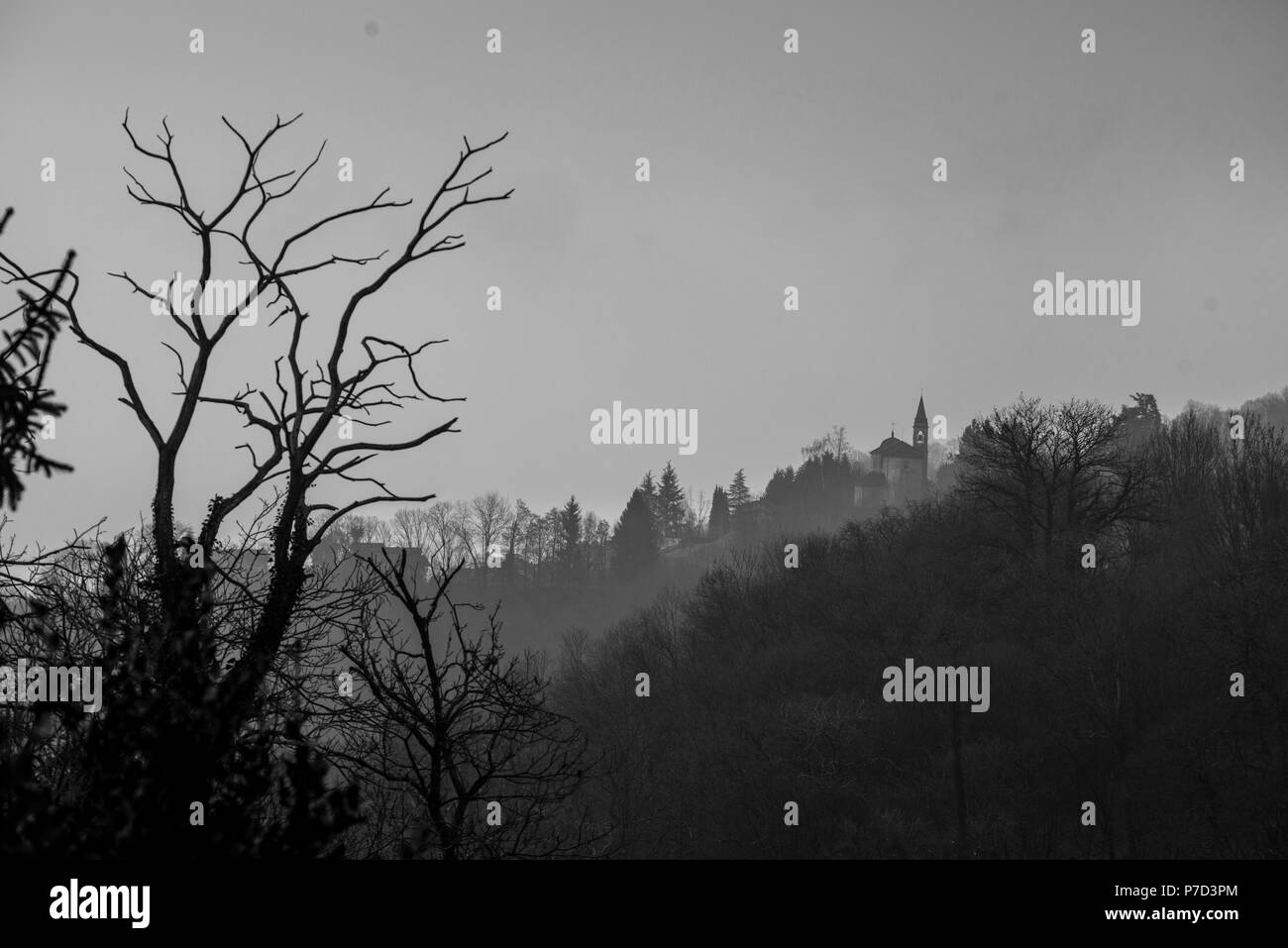 Western Piedmont, Northern Italy: Landscape near Lago d'Orta Stock ...