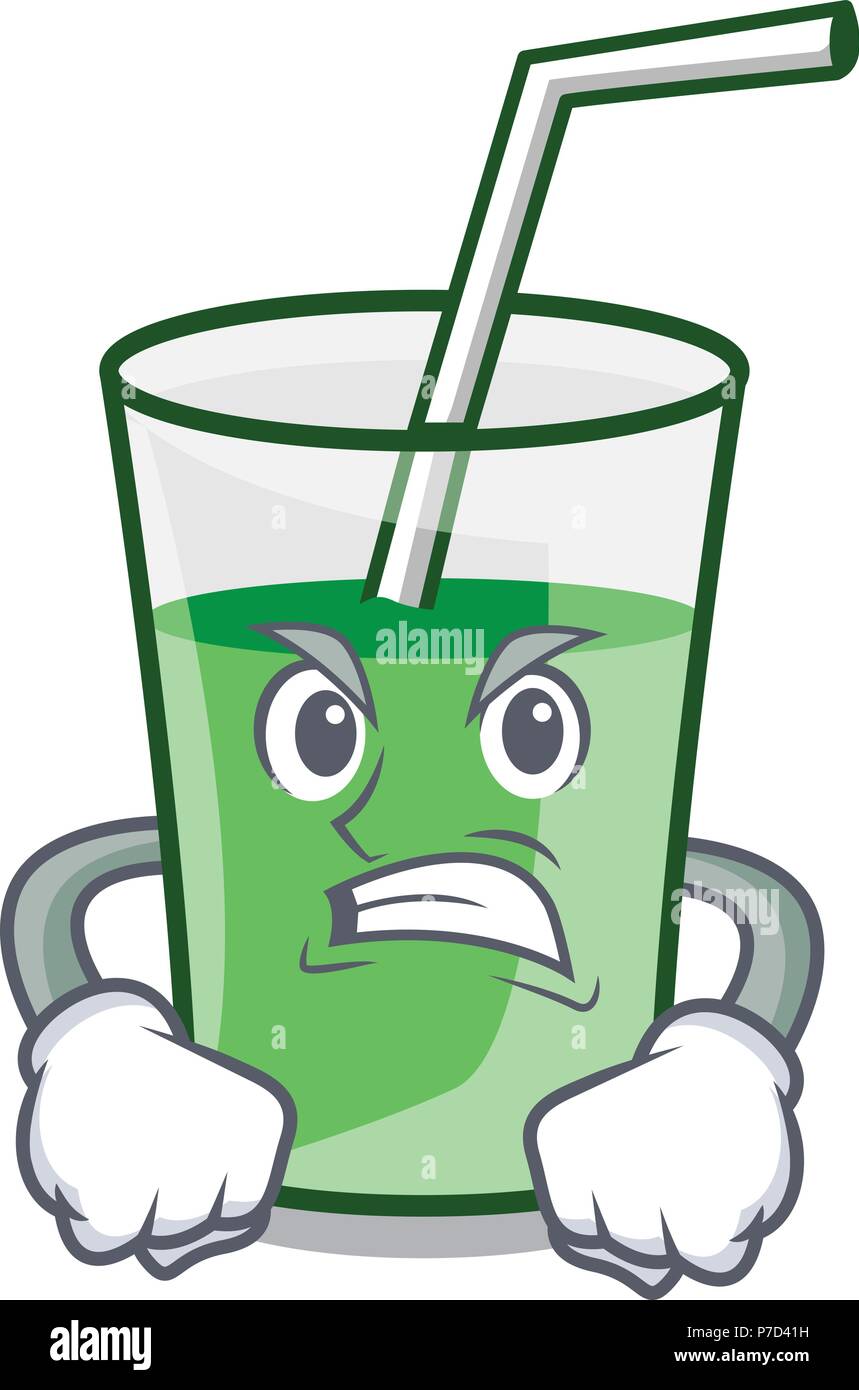 Angry green smoothie mascot cartoon Stock Vector Image & Art - Alamy