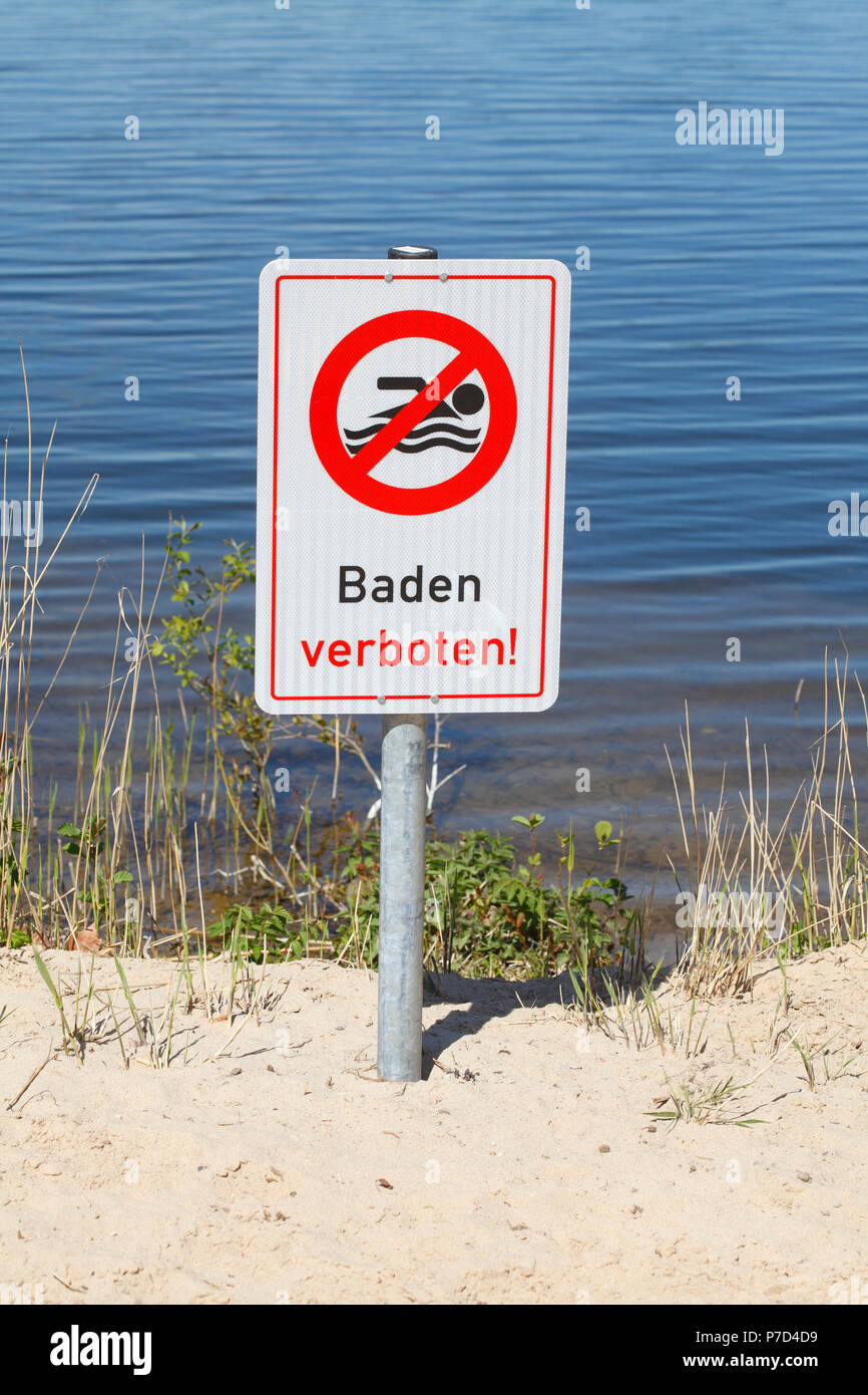 Forbidden bathing hi-res stock photography and images - Alamy