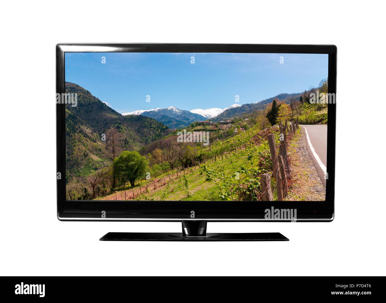 Tv monitor with the picture Stock Photo - Alamy