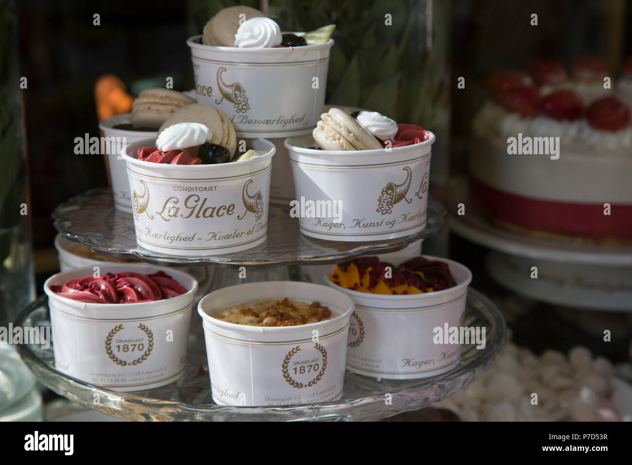 Ice Cream; La Glace Bakery; Copenhagen; Denmark Stock Photo - Alamy