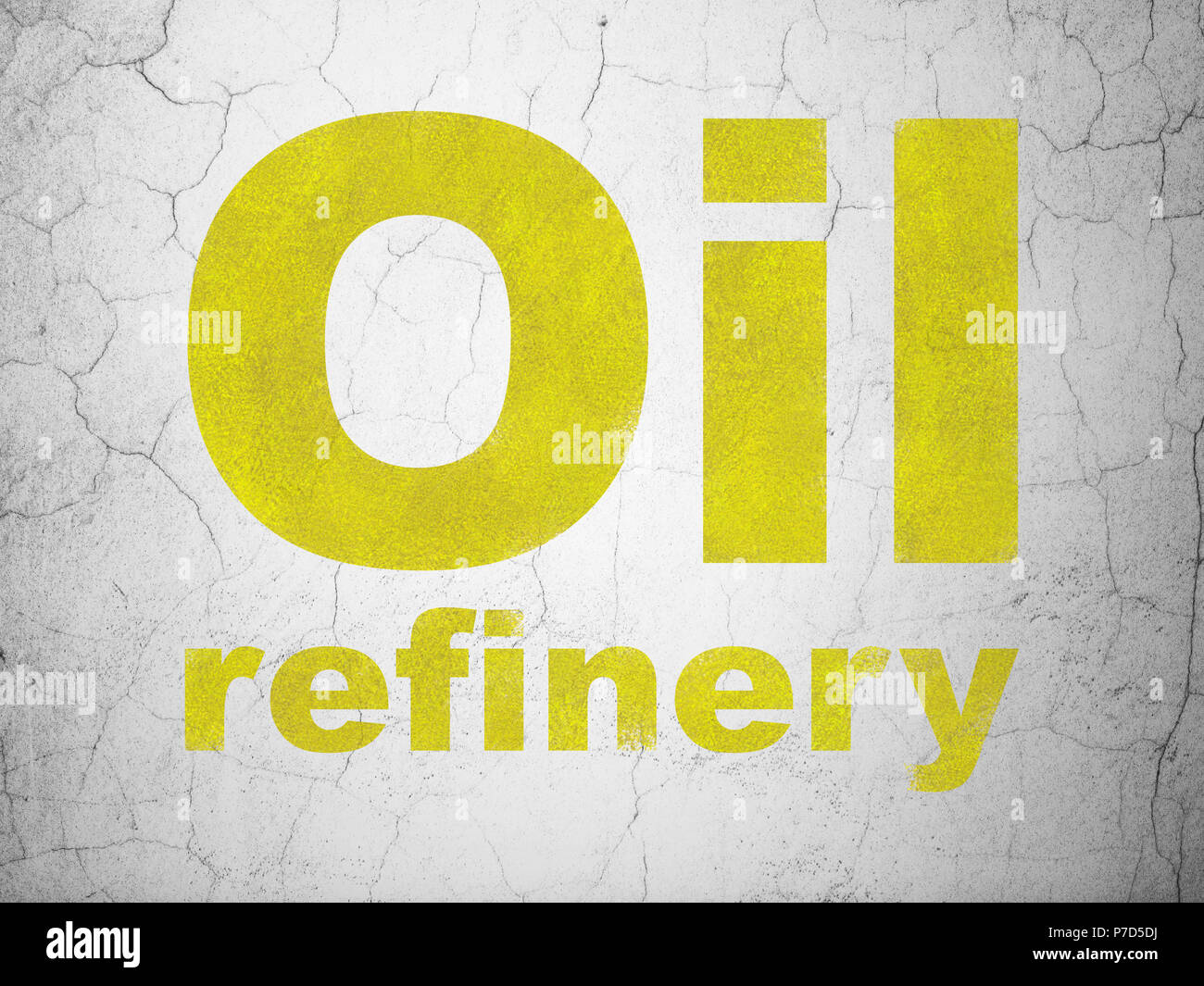 Industry concept: Oil Refinery on wall background Stock Photo - Alamy