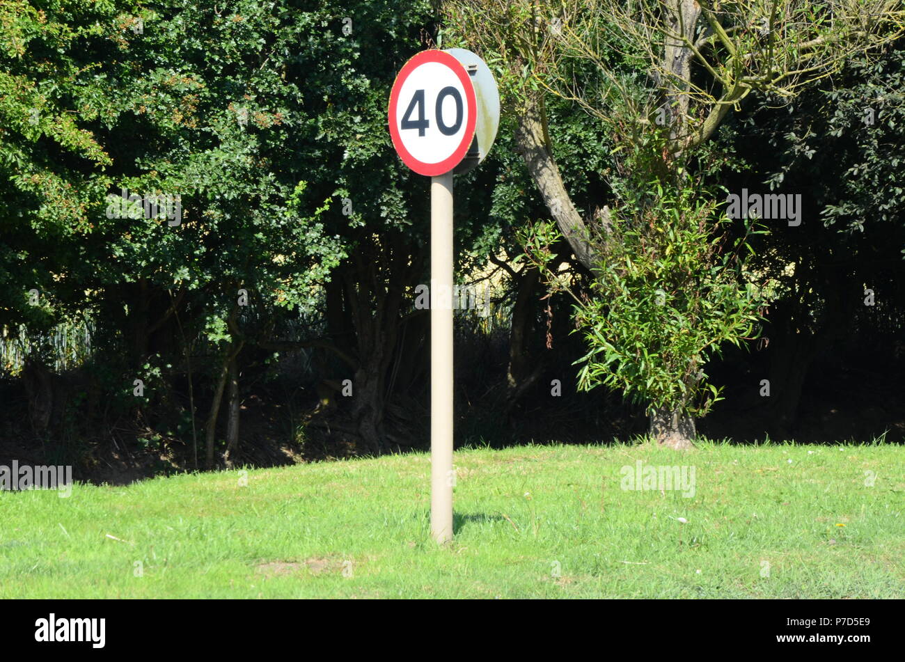 Road sign warning hazard ahead hi-res stock photography and images - Alamy