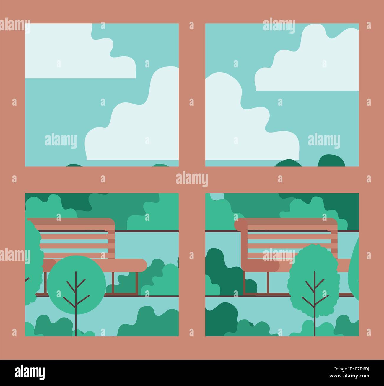 Windows with air ventilation Stock Vector Images - Alamy