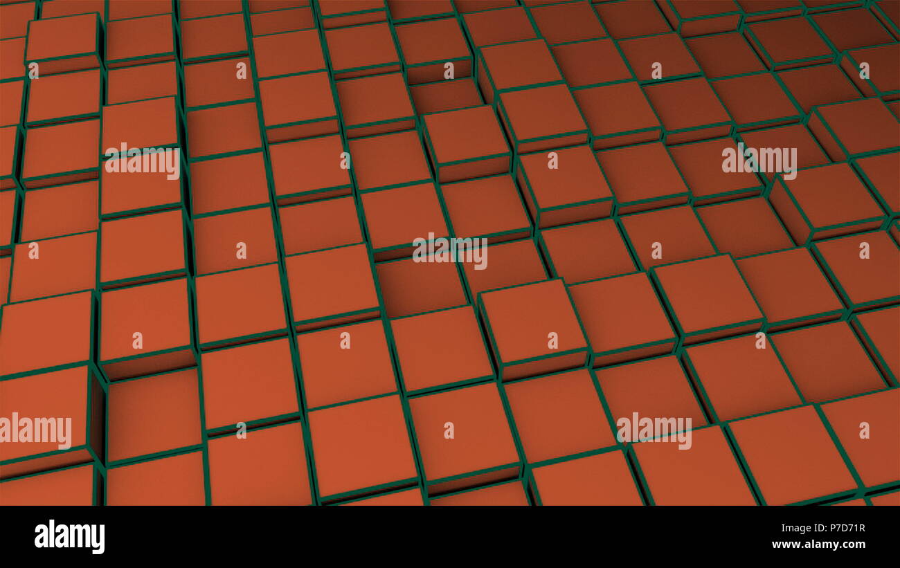Abstract cubes background transition 3d hi-res stock photography and ...