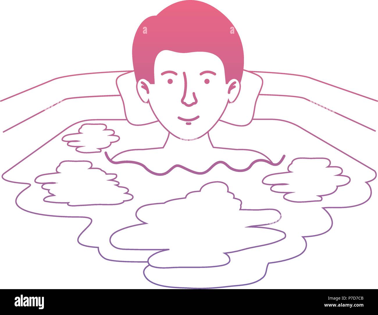 man in the bathtub Stock Vector Image & Art - Alamy