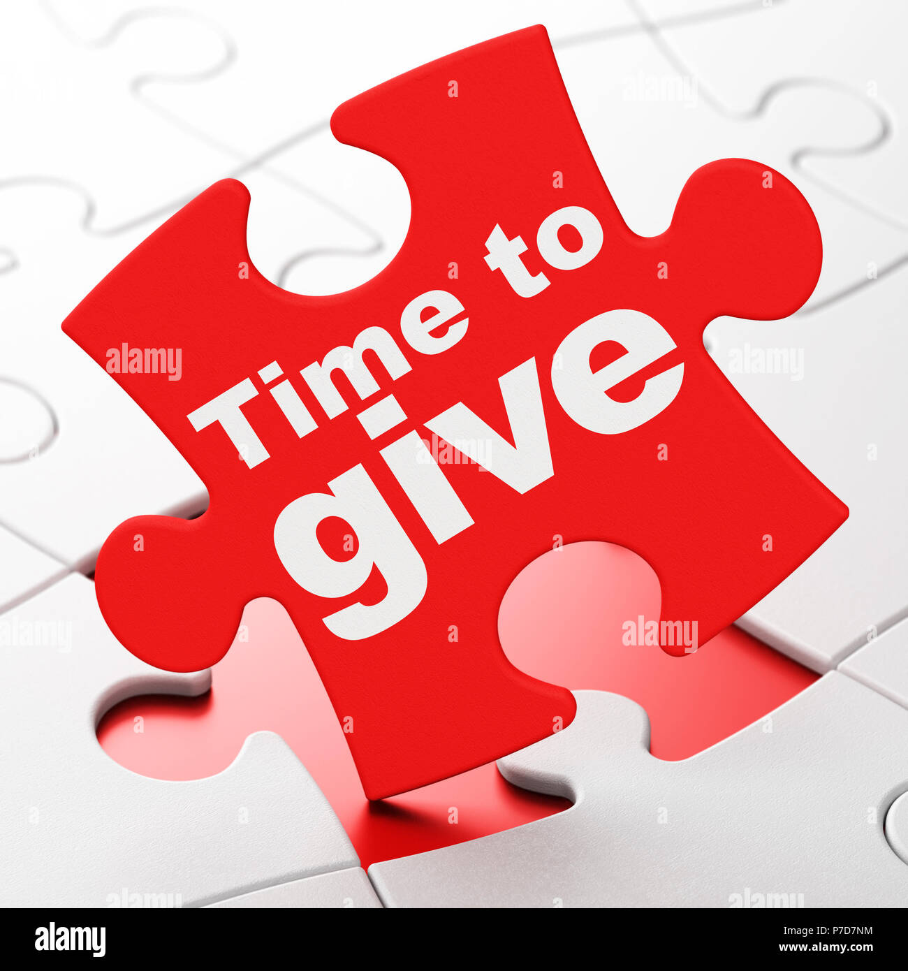 Timeline concept: Time To Give on puzzle background Stock Photo - Alamy