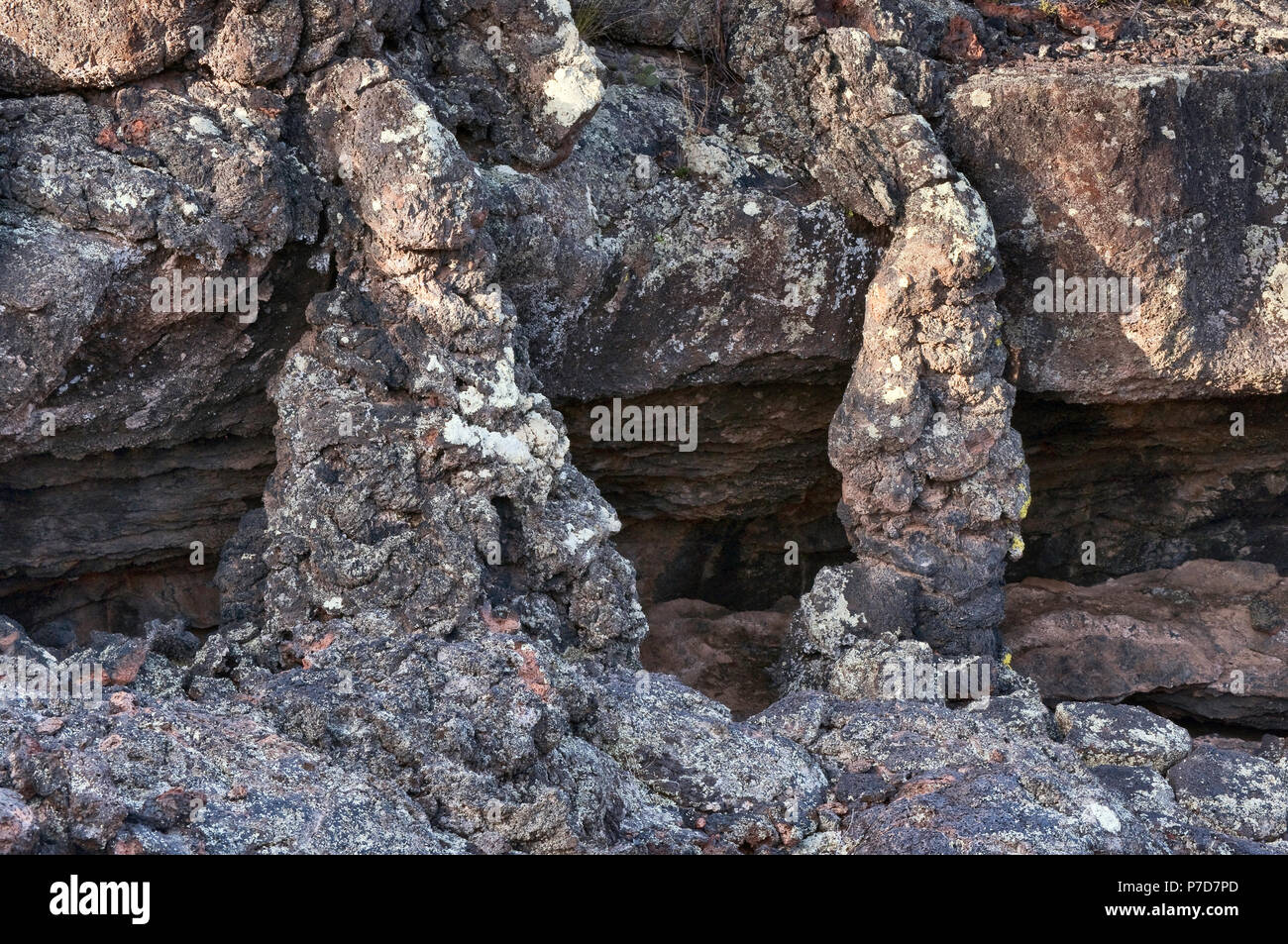 Lava Fall in Lava Falls Area at El Malpais National Monument, New ...