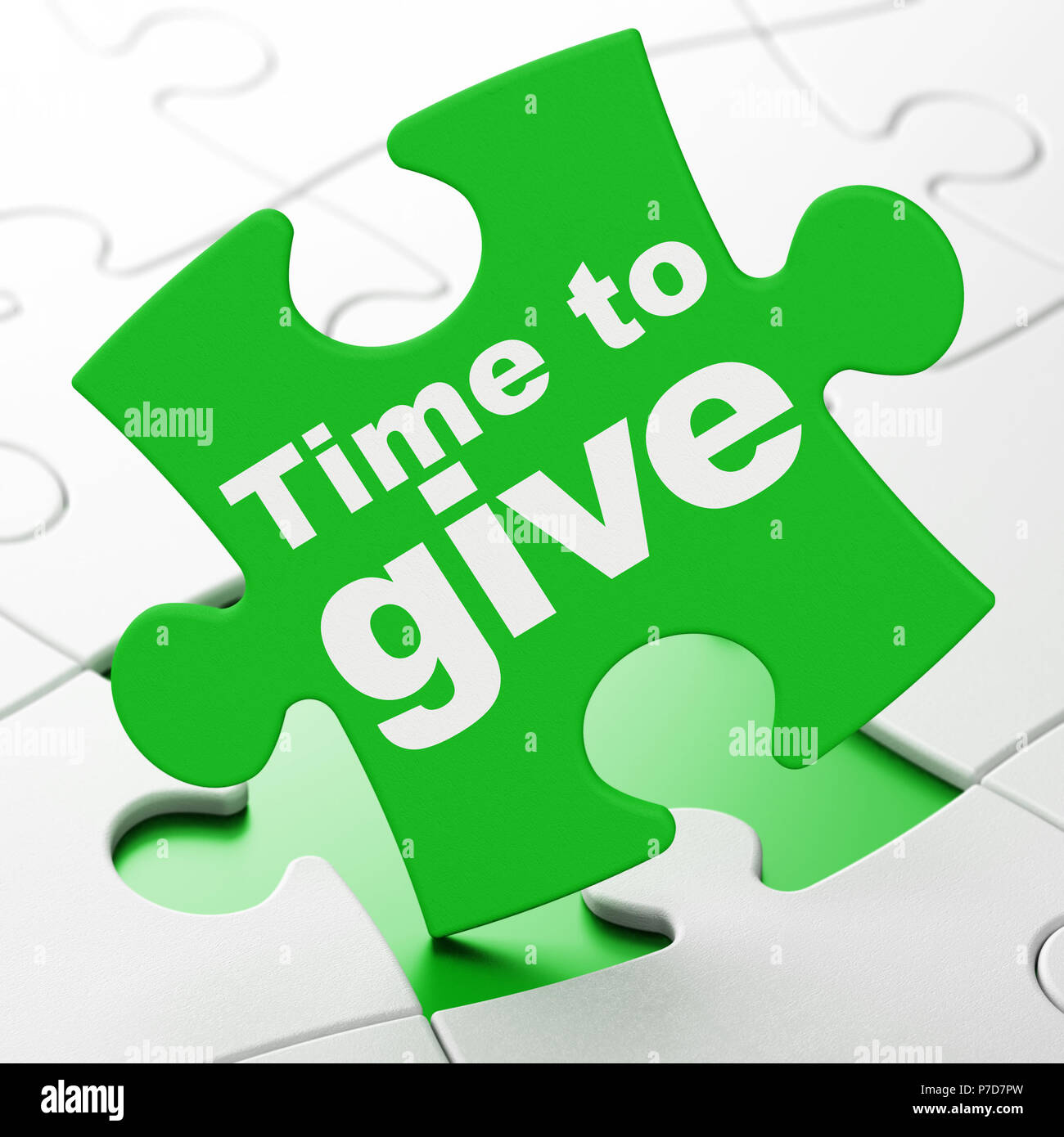 Timeline concept: Time To Give on puzzle background Stock Photo - Alamy