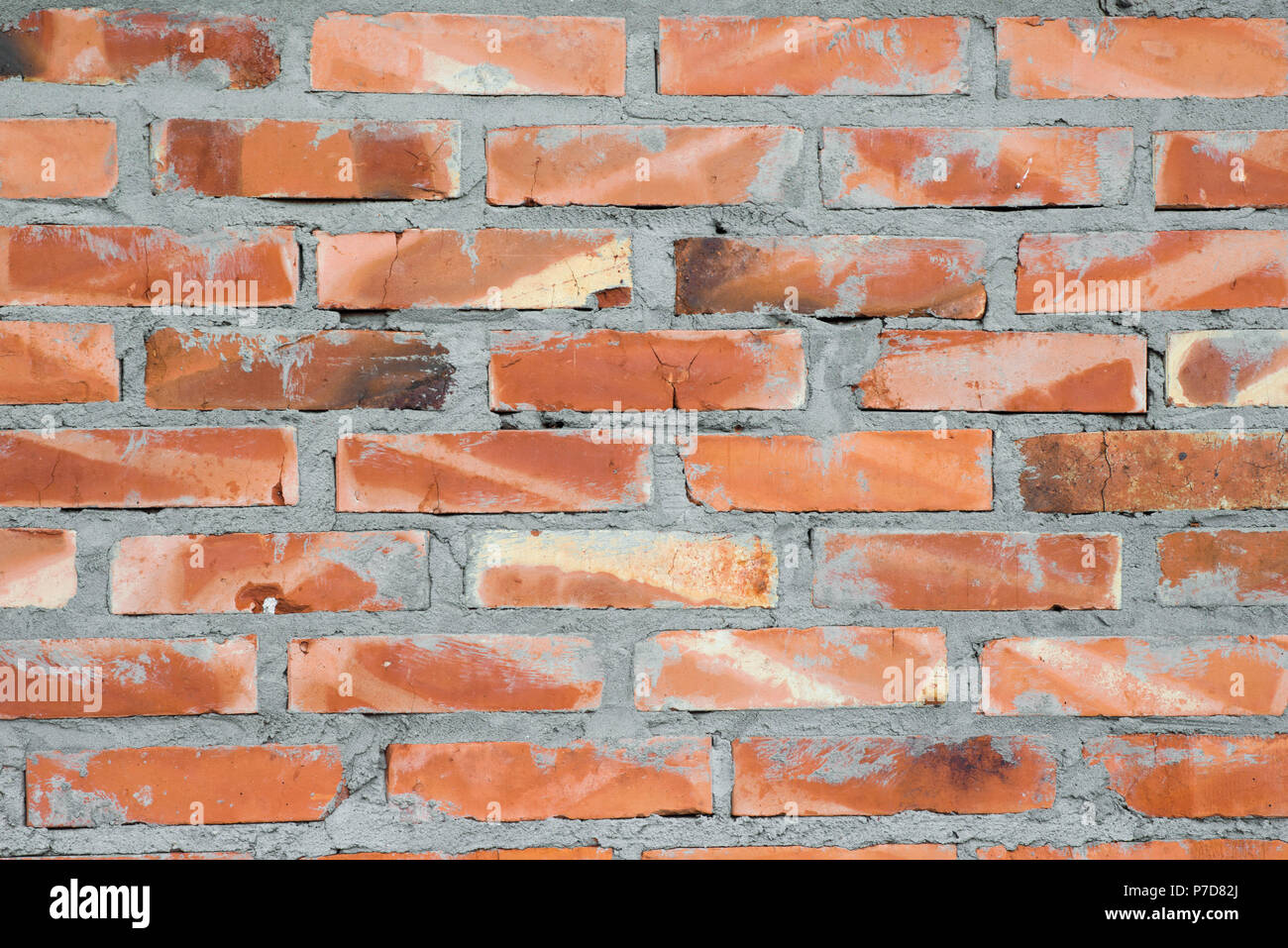 old red and orange brick wall texture background Stock Photo - Alamy