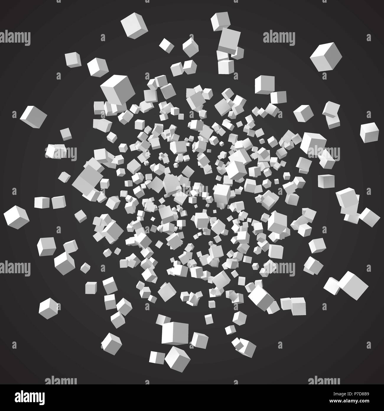 group of cubes, 3d style vector illustration Stock Vector Image & Art ...