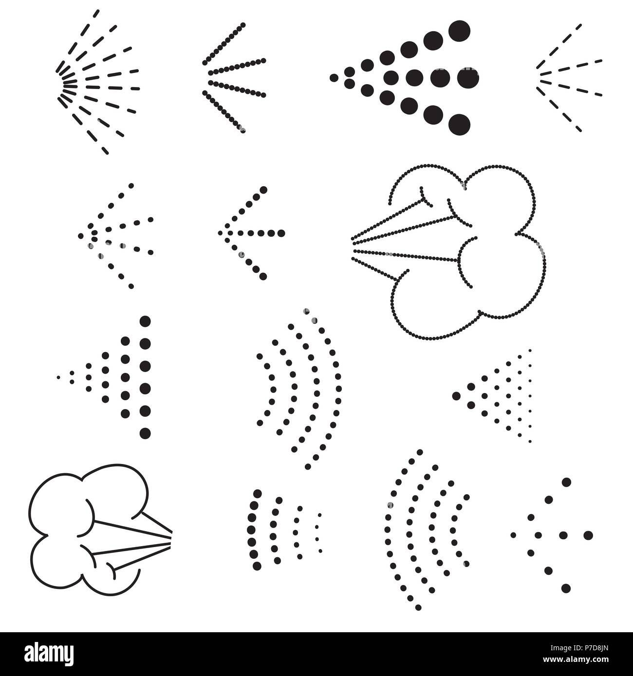Spray Icon - Aerosol sprayer vector icon w Illustration with multiple ...