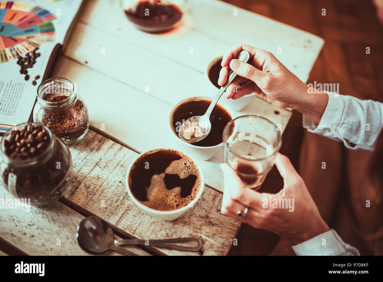 Cupping spoon hi-res stock photography and images - Alamy