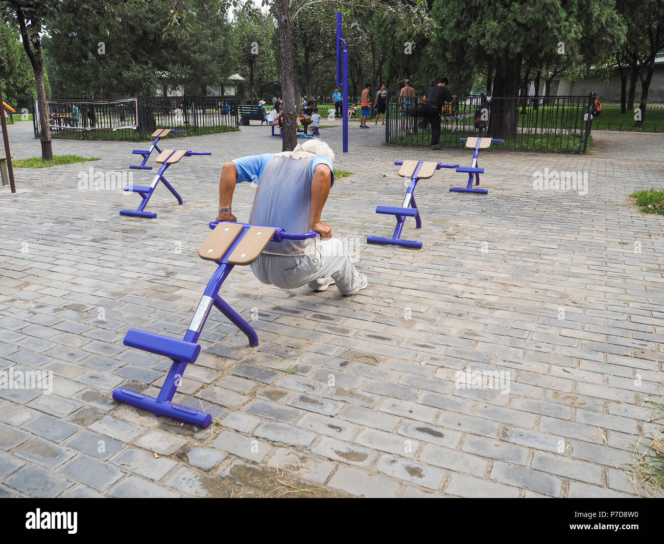 Chinese outdoor exercise gym in china hi-res stock photography and ...