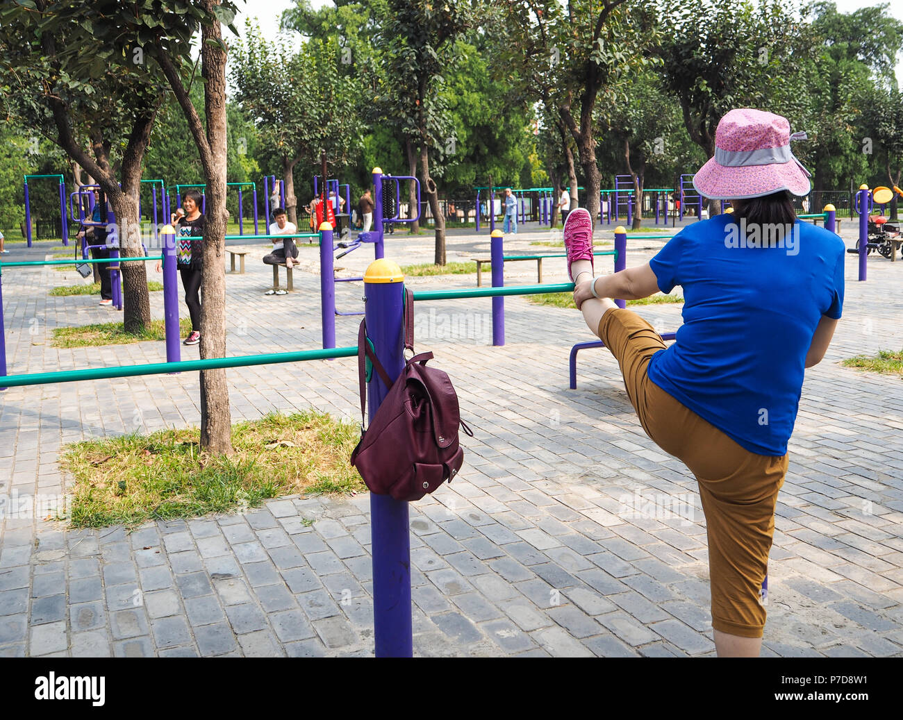 People Exercise Temple Of Heaven High Resolution Stock Photography and ...