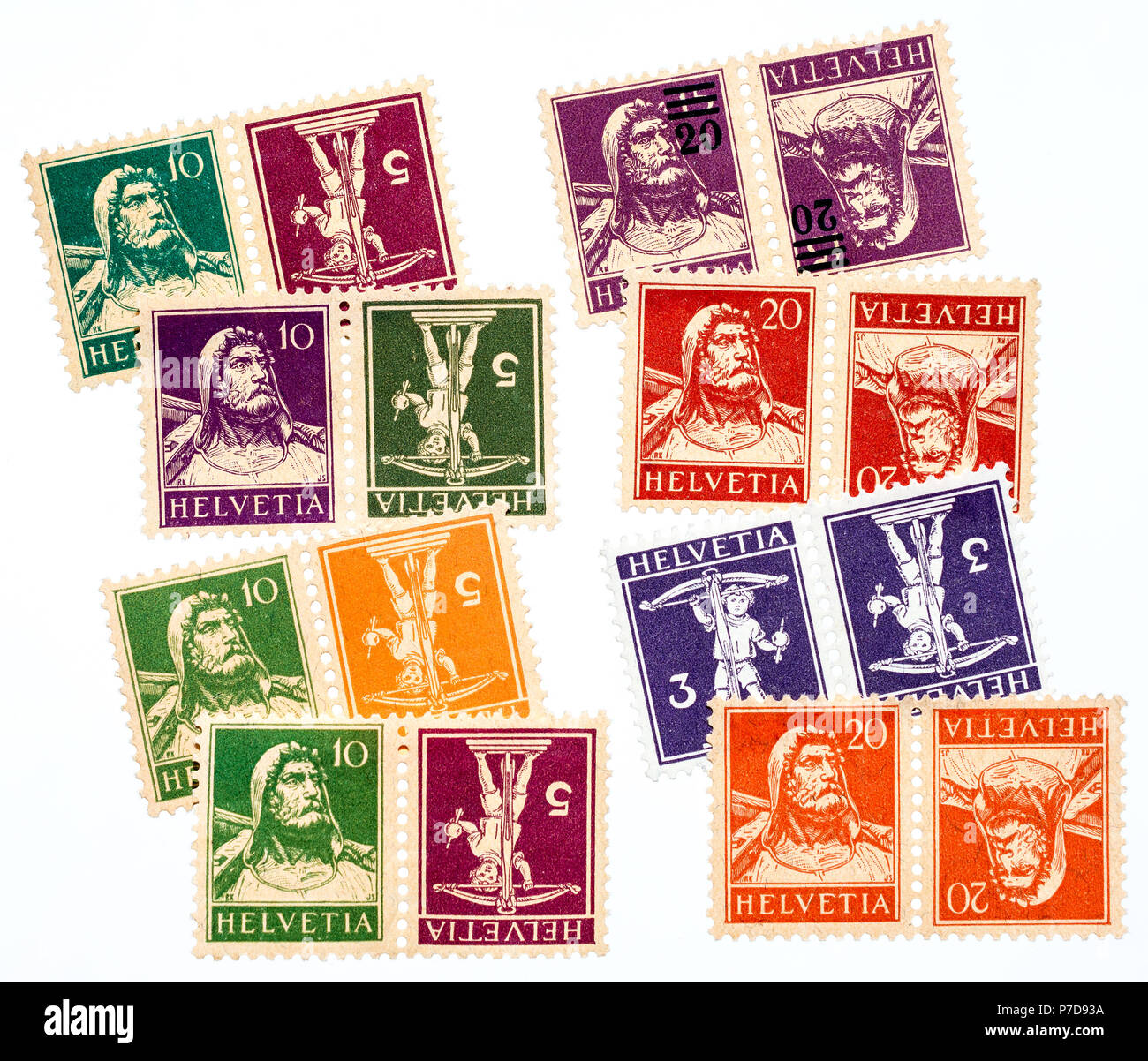 Postage stamp stamps switzerland hi-res stock photography and images ...