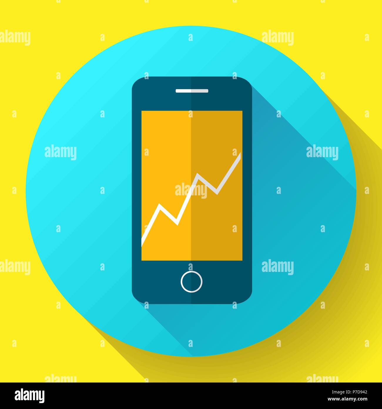 Mobile button icon Stock Vector Images - Alamy