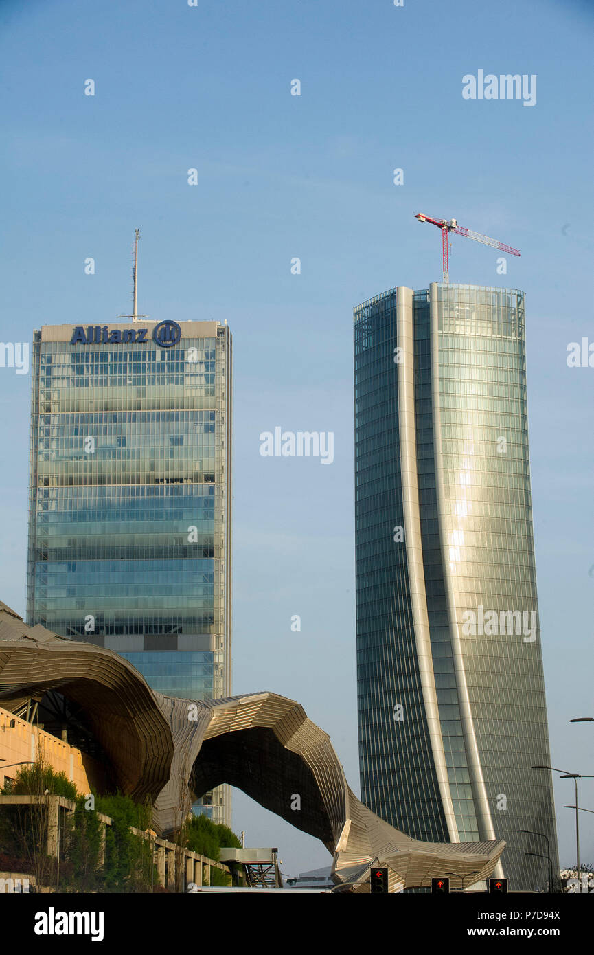 Torre hadid 185 m designed by zaha hadid hi-res stock photography and ...