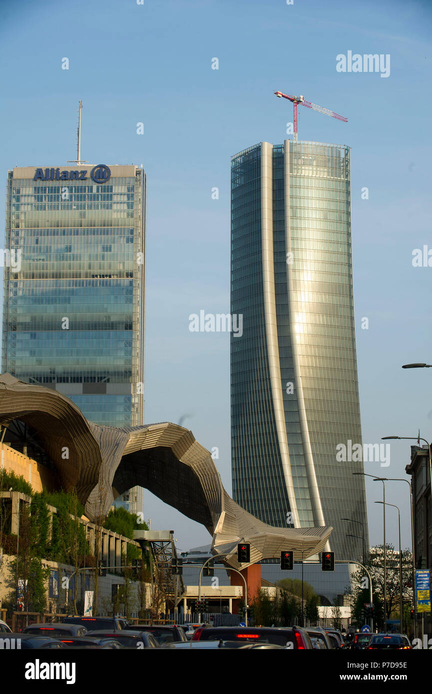 Torre hadid 185 m designed by zaha hadid hi-res stock photography and ...