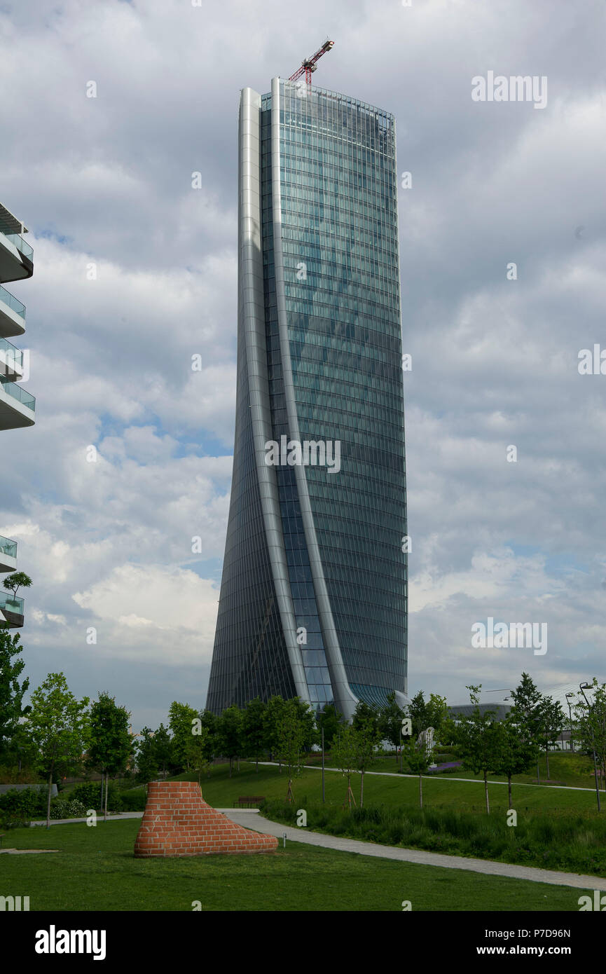 Torre hadid 185 m designed by zaha hadid hi-res stock photography and ...