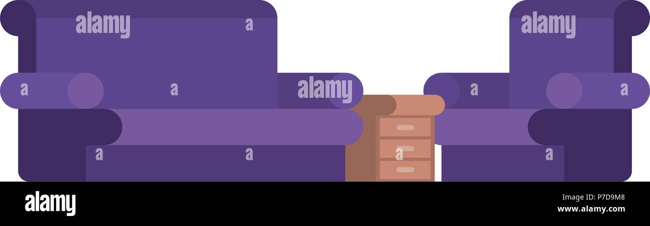 Modern living room scene Stock Vector Images - Alamy