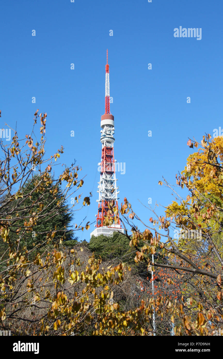 Tokyo Tower, Shiba-koen district, Minato, Tokyo, Japan Stock Photo - Alamy