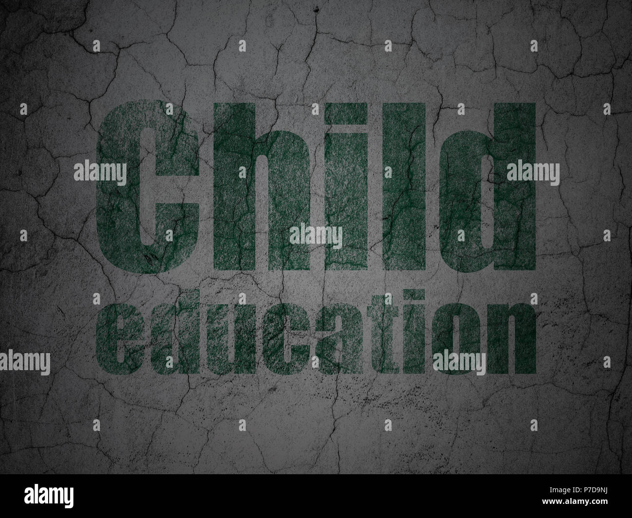 Learning concept: Child Education on grunge wall background Stock Photo ...