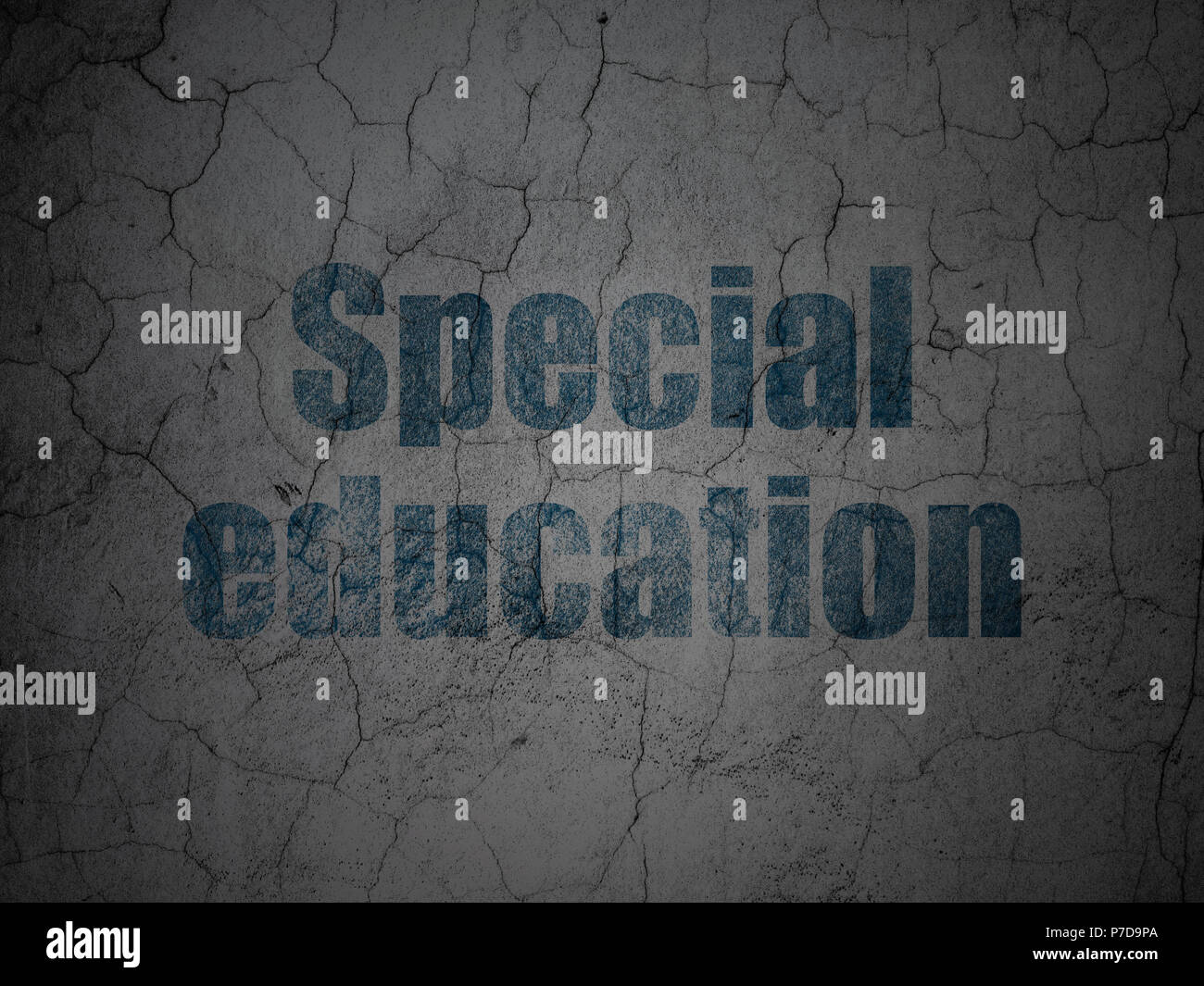 Learning concept: Special Education on grunge wall background Stock ...