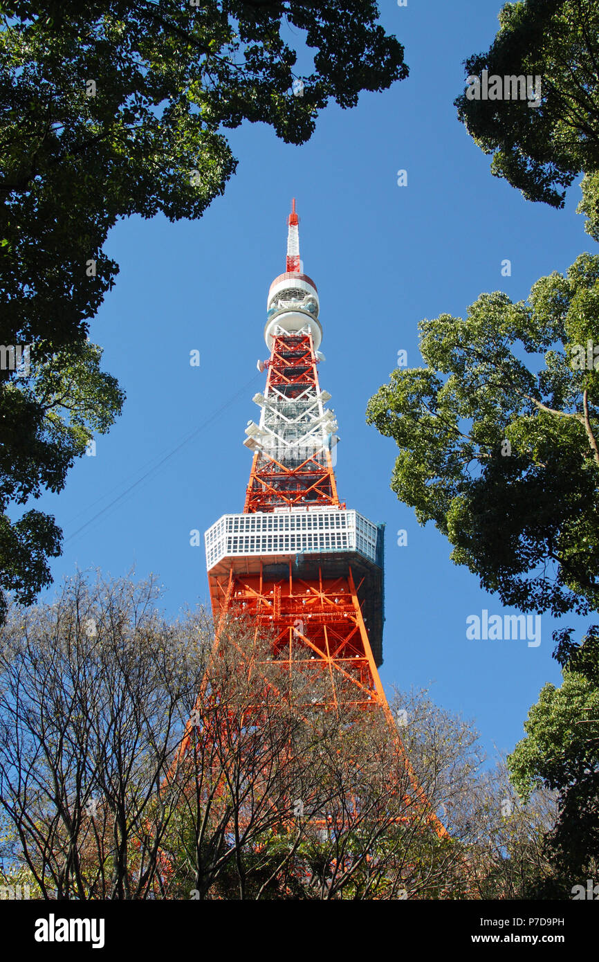 Tokyo Tower, Shiba-koen district, Minato, Tokyo, Japan Stock Photo - Alamy