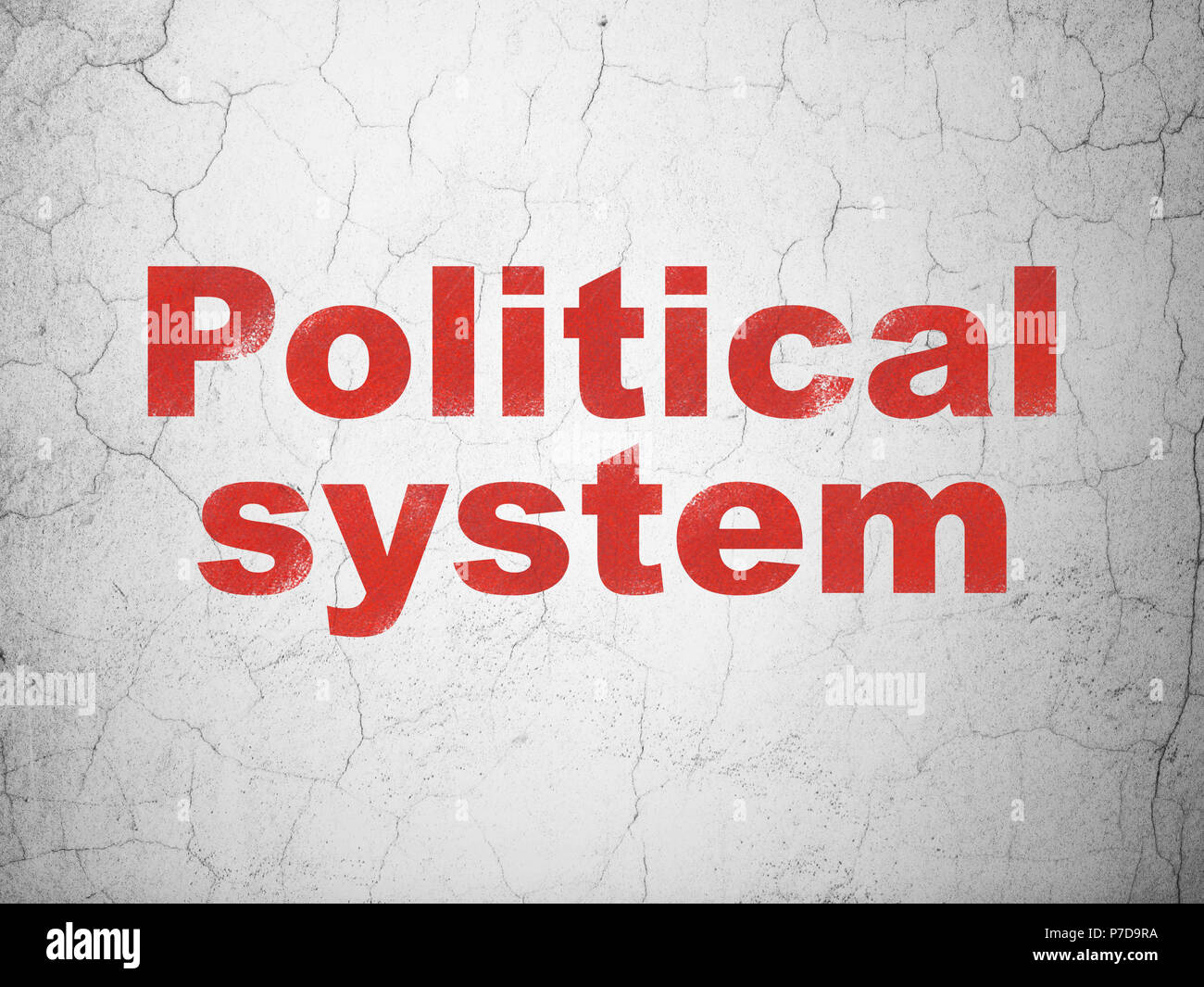 Politics concept: Political System on wall background Stock Photo - Alamy